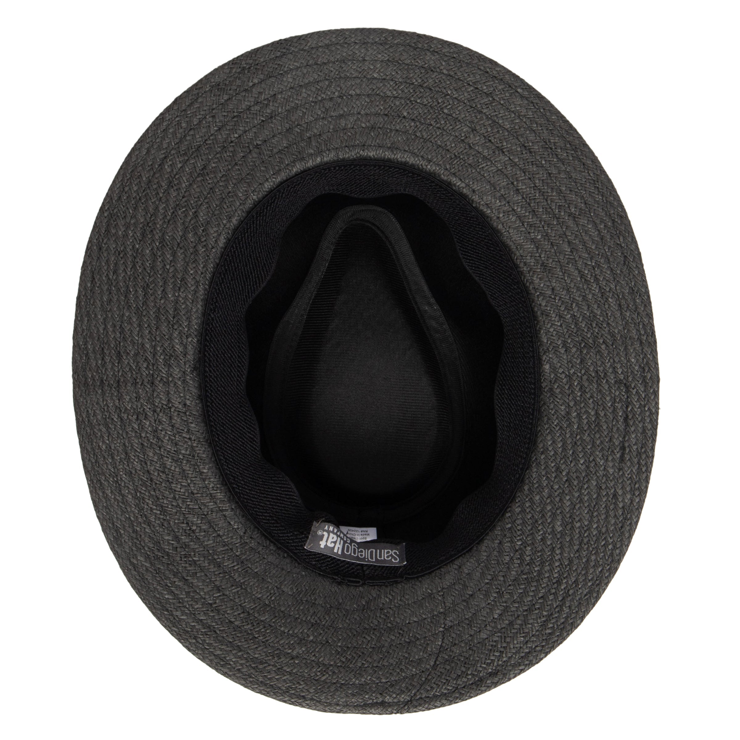 Men's Paper Fedora With Faux Leather Band - The Headwear Collective
